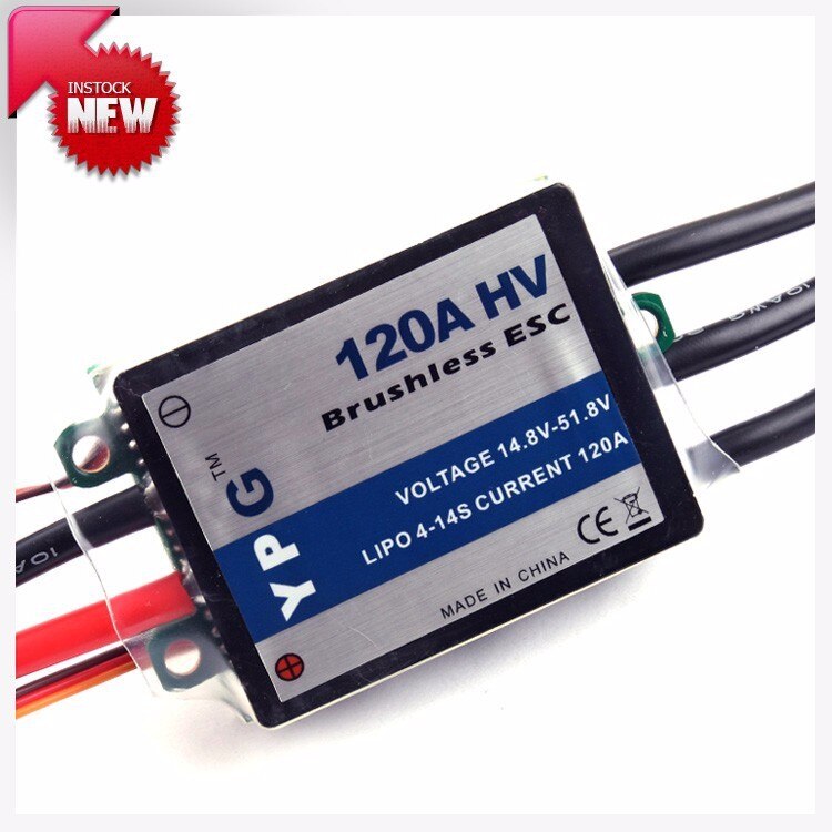 Ypg HV 120A ESC (4~14S) SBEC ตัวควบคุมความเร็ว ไร้แปรงถ่าน สําหรับเฮลิคอปเตอร์ Trex 700 ส่งฟรี ...