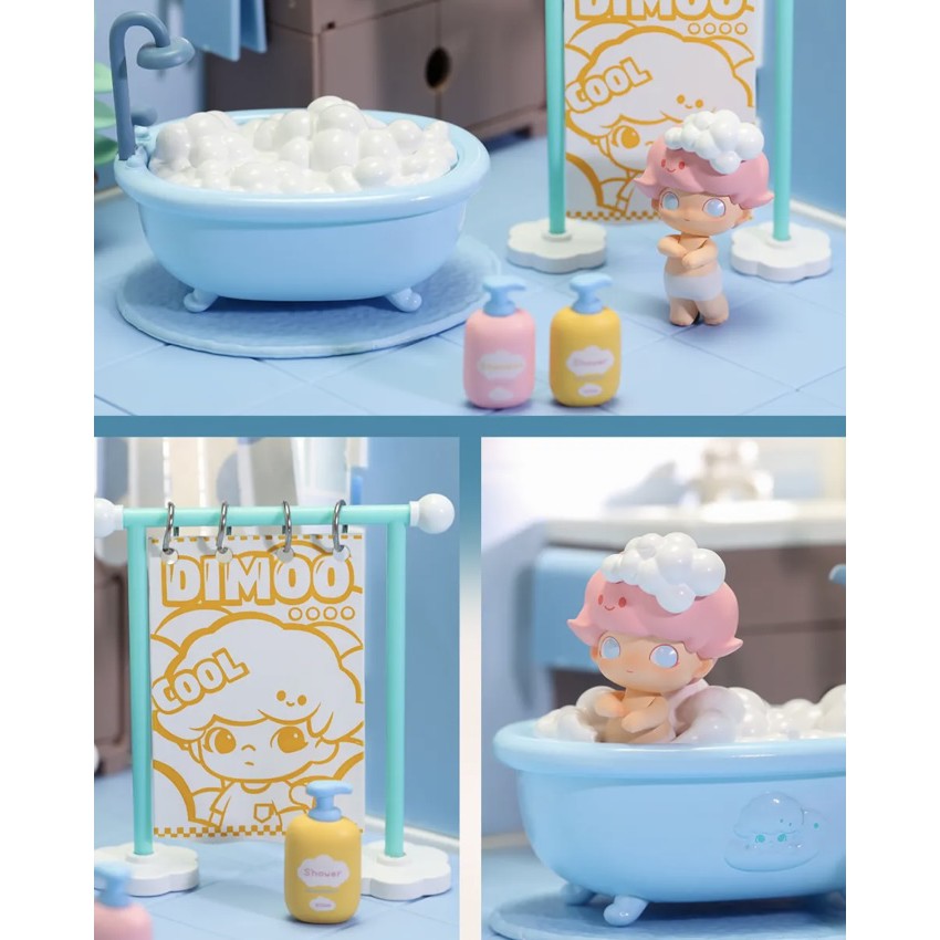 【ของแท้】Dimoo Homebody Series กล่องสุ่ม ตุ๊กตาฟิกเกอร์ Popmart น่ารัก ...
