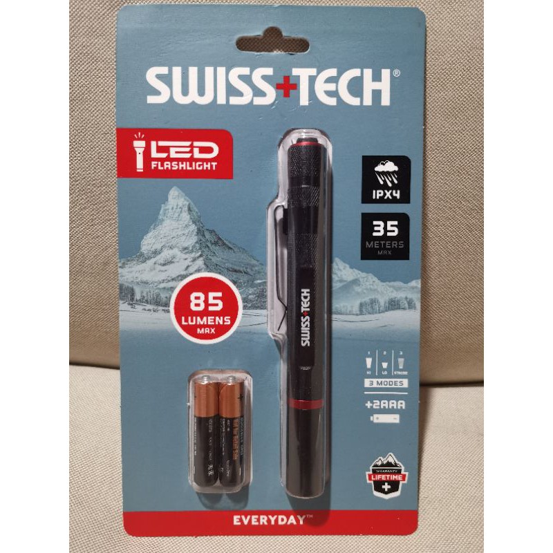 ไฟฉาย LED เคสอลู กันน้ำ ST031002 SWISSTECH | Shopee Thailand