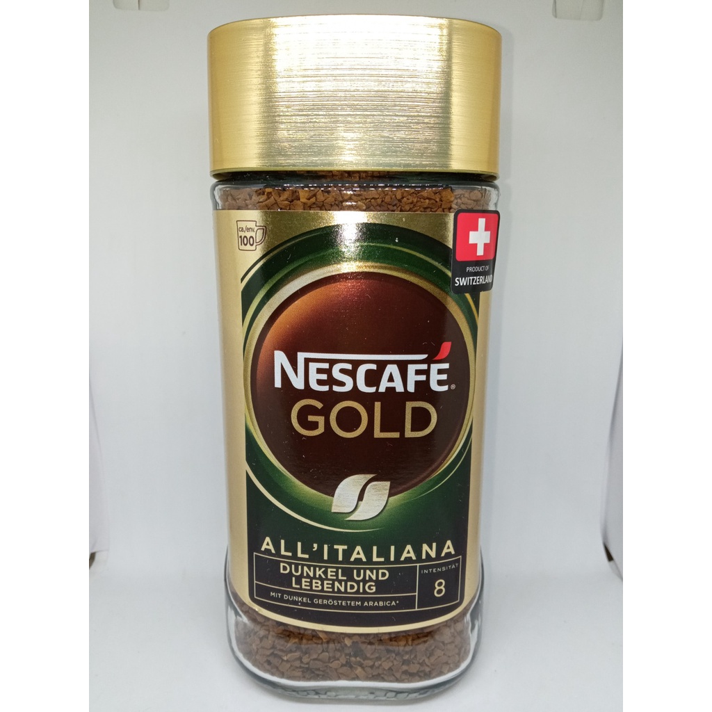 Nescafe Gold All Italiana 200g(Dunkel Und Lebendig Intensitat 8 ...