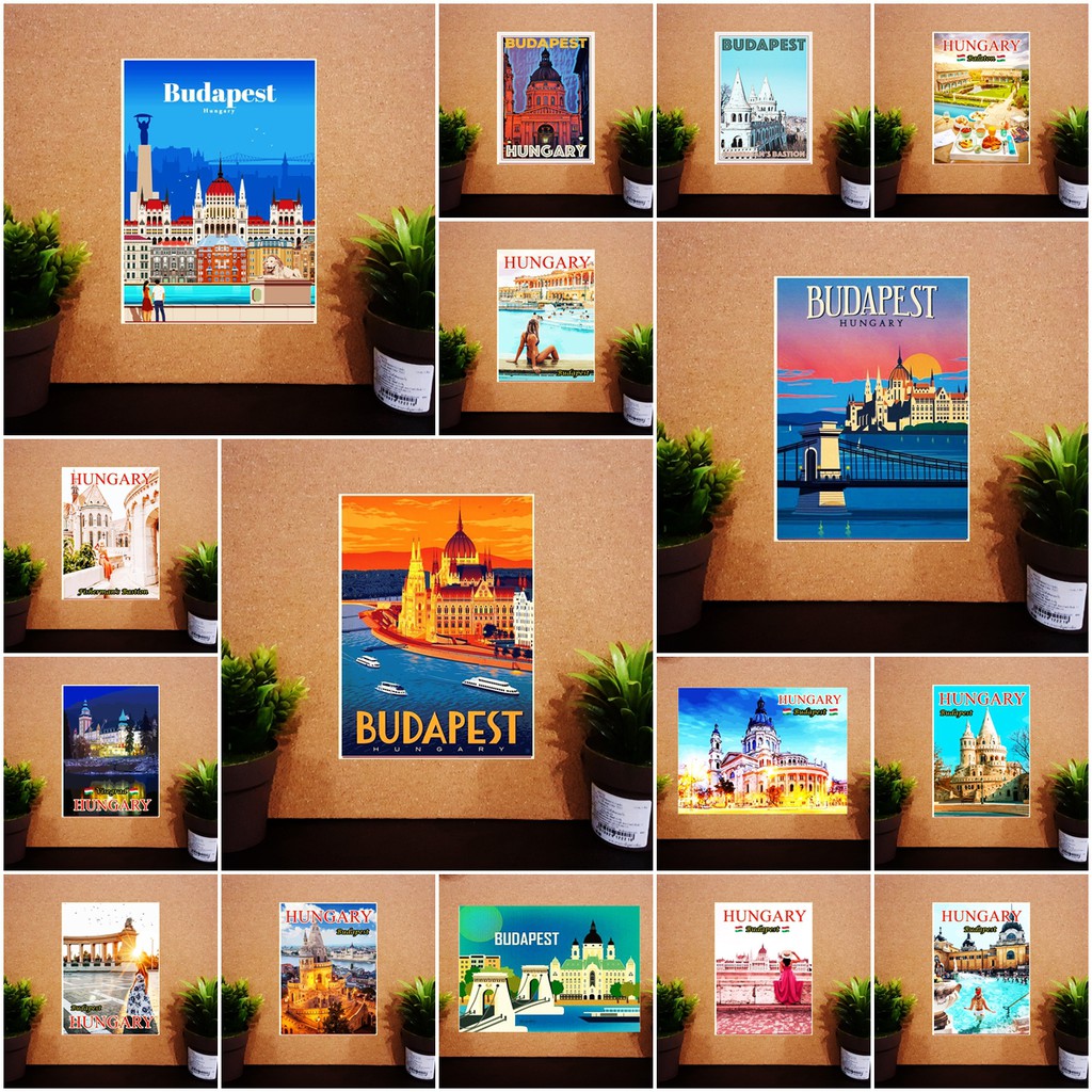 แม่เหล็กติดตู้เย็น ฮังการี บูดาเปสต์ 2×3 นิ้ว Fridge magnet Hungary ...