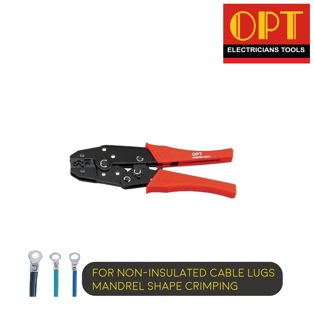 "OPT" LY-08 คีมย้ำแบบจิก คีมย้ำหัวสายไฟ คีมย้ำหางปลาเปลือย หัวตัวยู แบบ ...
