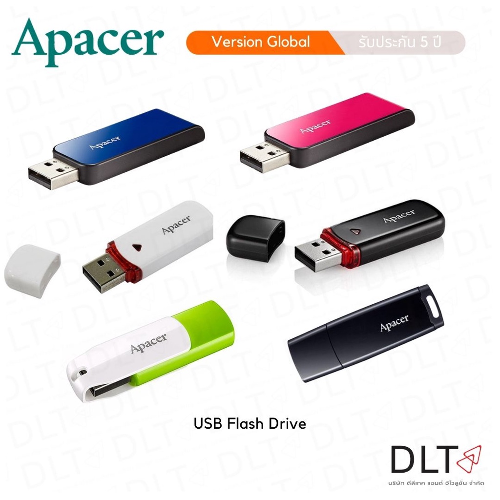 FLASH DRIVE 16GB 64GB APACER /แฟรชไดร์ /แฮนดี้ไดร์ฟ USB 2.0 MODEL ...