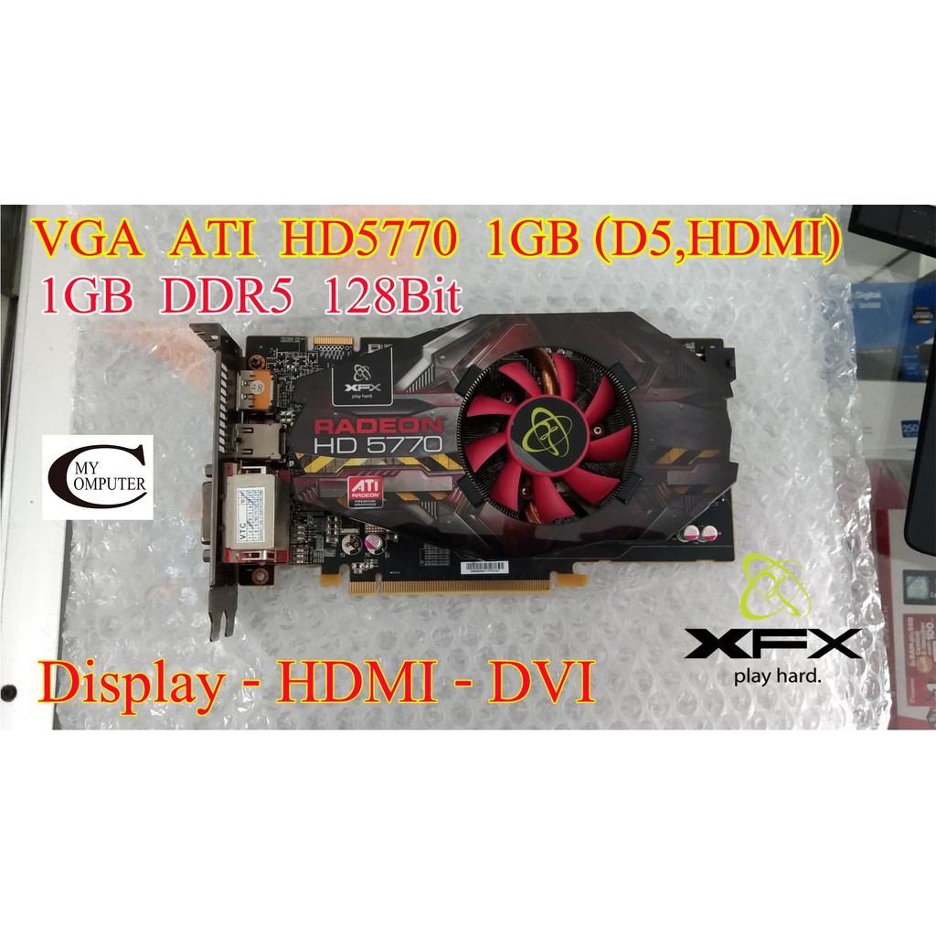การ์ดจอ XFX ATI Radeon HD 5770/ 1GB/ DDR5/ 128Bit/ Second Hand// มือสอง สภาพดี | Shopee Thailand