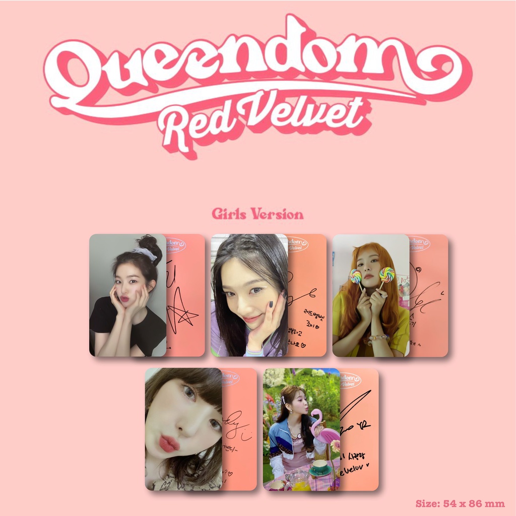 [Photocard] Red Velvet Queendom Girl Ver.- Unofficial | Shopee Thailand