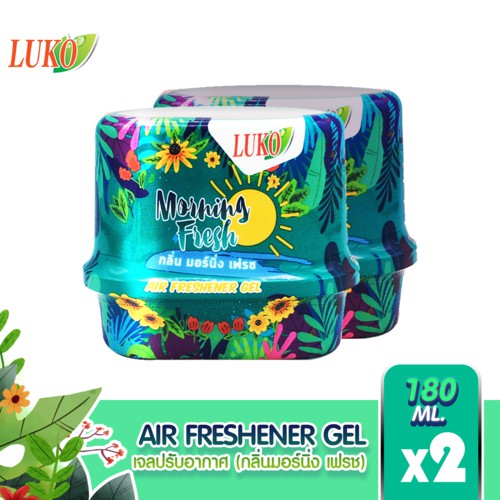 [แพ็คคู่] LUKO AIR FRESHENER GEL เจลหอมปรับอากาศ ขนาด 180 g. | Shopee Thailand
