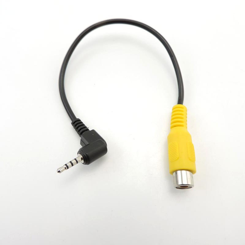 Av Video Cable Adapter Right Angel 2.5 มม.สเตอริโอชายแจ ็ ค Av Plug To ...