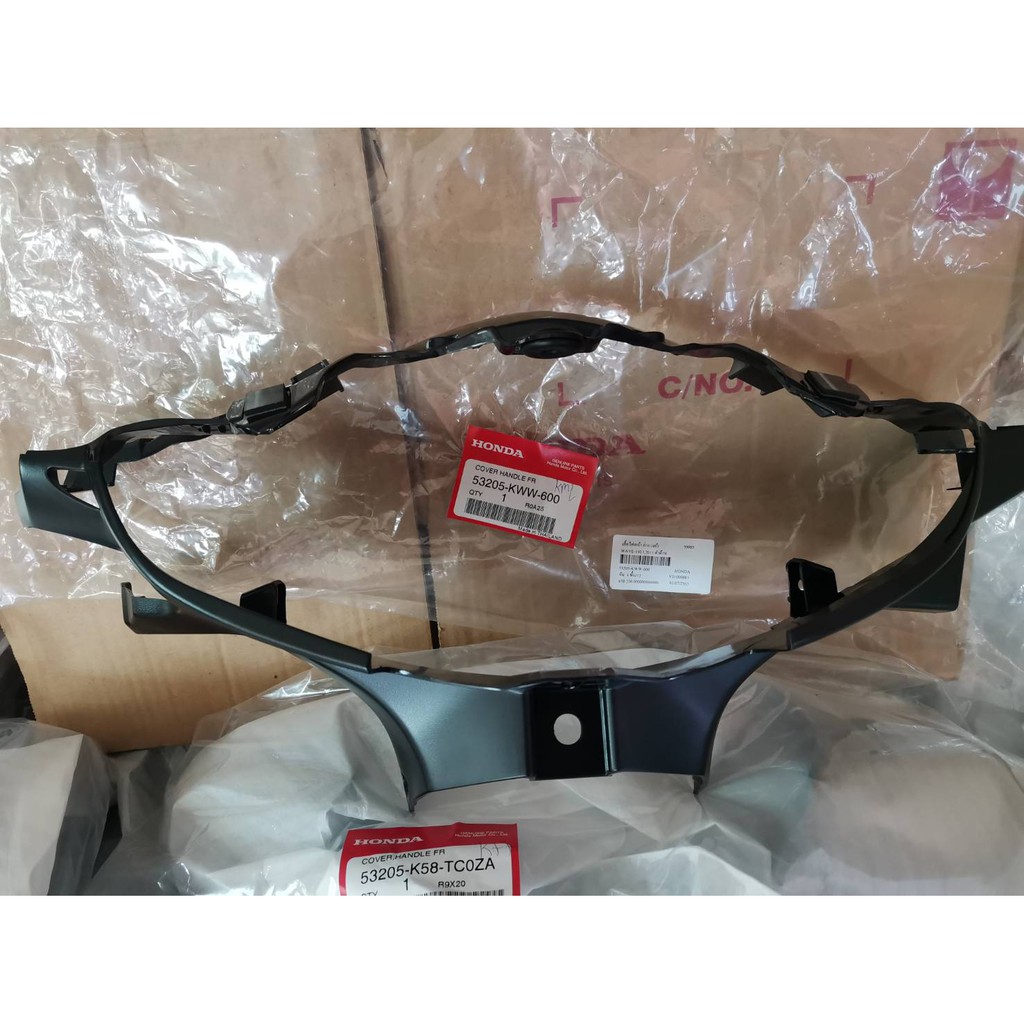 หน้ากากหน้า ฝาแฮนด์หน้า สีดำด้าน ของแท้เบิกศูนย์ Honda wave110i ปี2009 ...