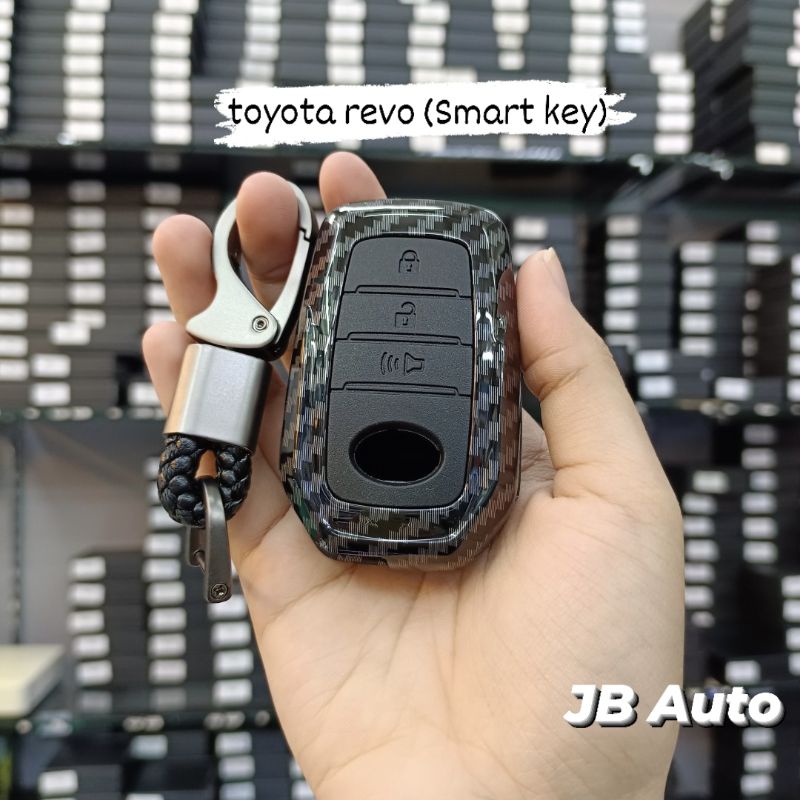 เคสกุญแจรถยนต์ Toyota ลายเคฟล่า งานเงา สำหรับ Toyota revo (smart key ...