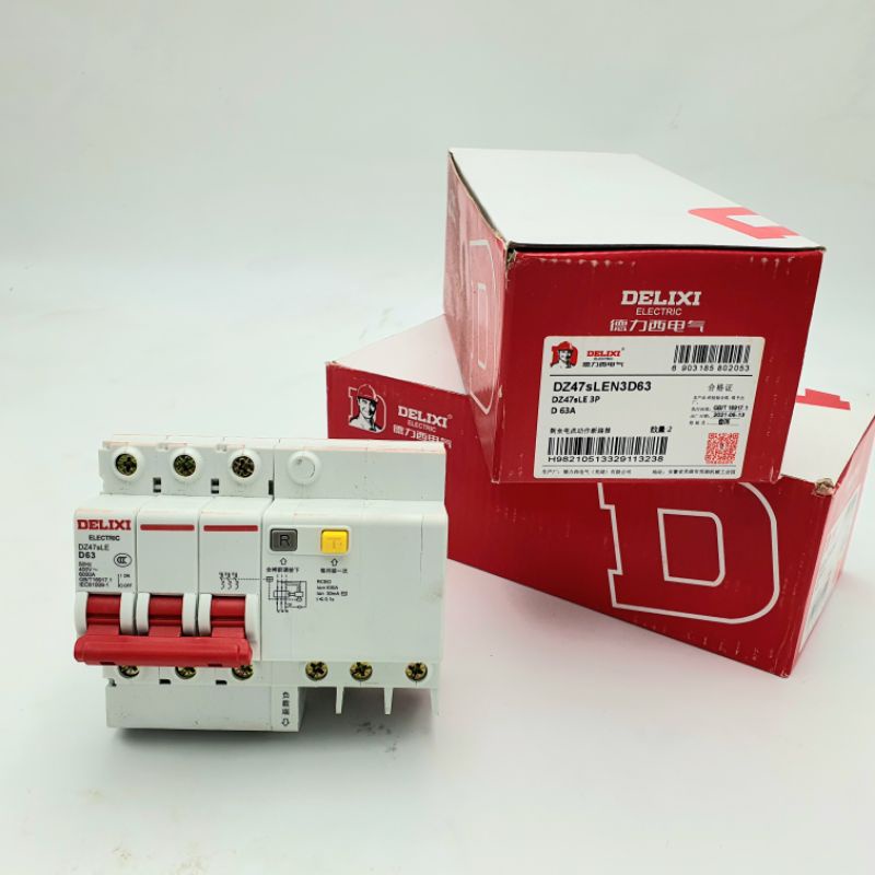 DELIXI เบรกเกอร์ DZ47sLE D63 400V 6000A ATBT | Shopee Thailand