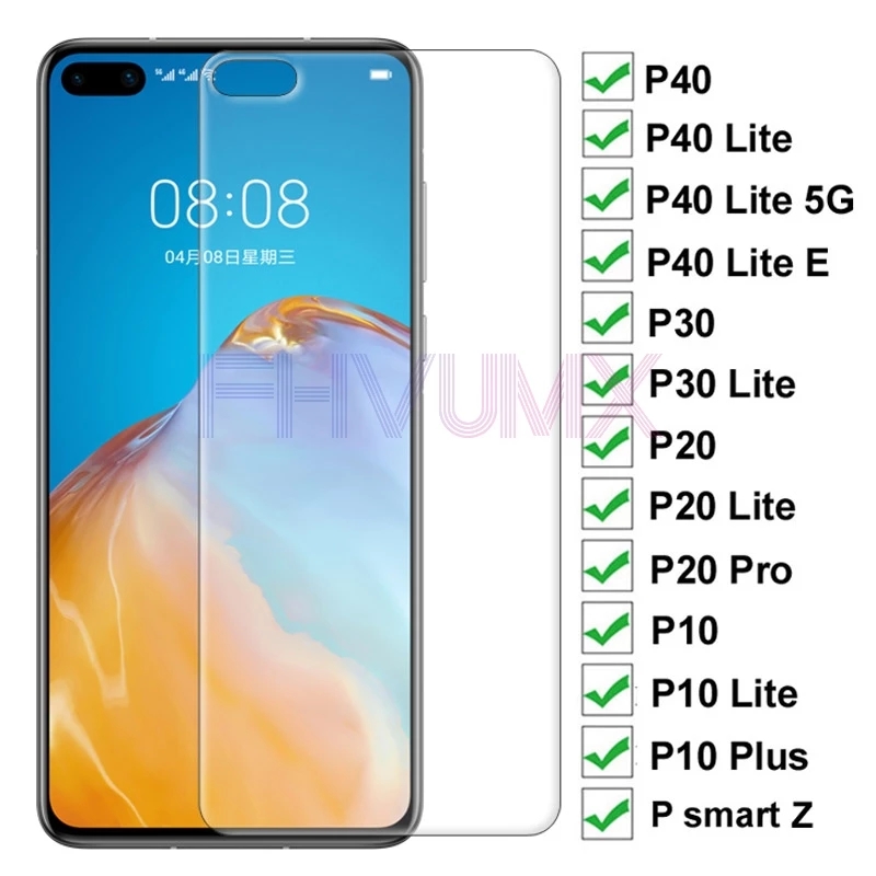 สําหรับ Huawei P40 P30 P20 Pro P10 Lite P10 P9 Plus 9H 2.5D กระจกนิรภัยป้องกันหน้าจอป้องกันฟิล์ม ...