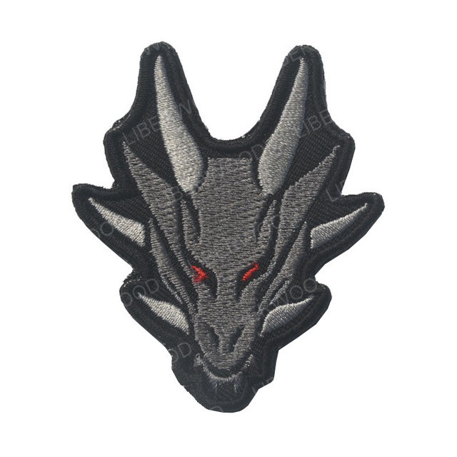 Animal head patch tactical patch badge armband feather shark rabbit ...