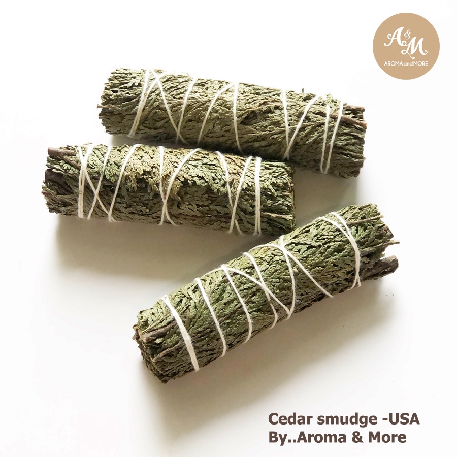Cedar Smudge hand rolled- California10cm ให้กลิ่นหอมสดของไม้และใบซีดาร์ ...