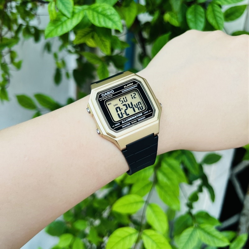 Casio ของแท้ รุ่น W-217H，W-217 นาฬิกาข้อมือผู้ชาย พร้อมกล่องและรับ ...