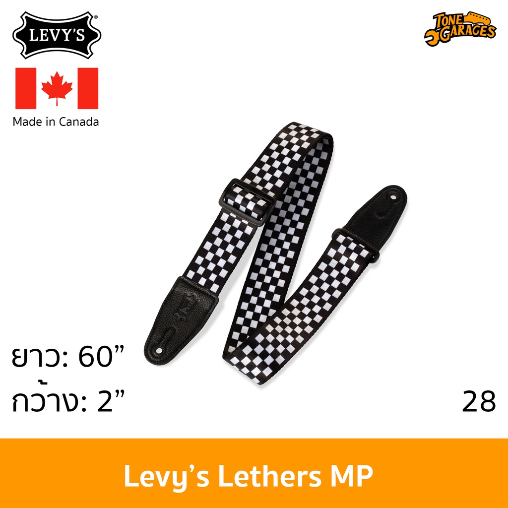 Levy's Leathers MP Guitar Strap Print Series สายสะพาย กีต้ารื เบส พิมพ์ ...