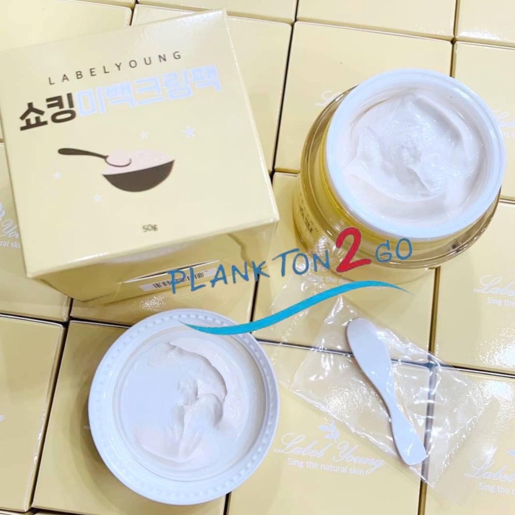 ครีมหน้าสดรุ่นใหม่ Label Young Shocking Whitening Cream Pack 55g EXP ...