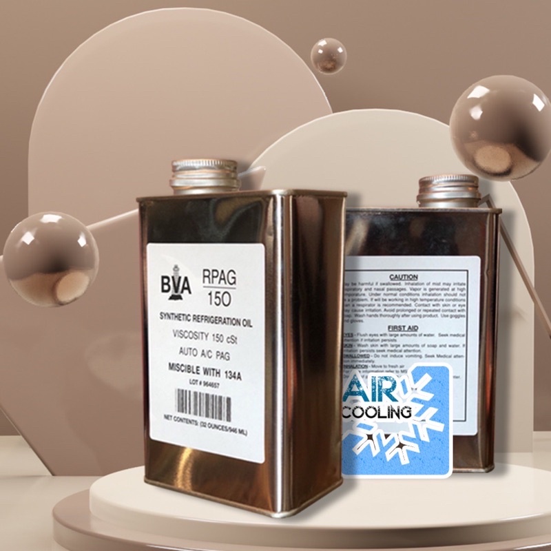 น้ำมันคอมเพลสเซอร์แอร์ ยี่ห้อ BVA RPAG 150 (1 ลิตร) | Shopee Thailand