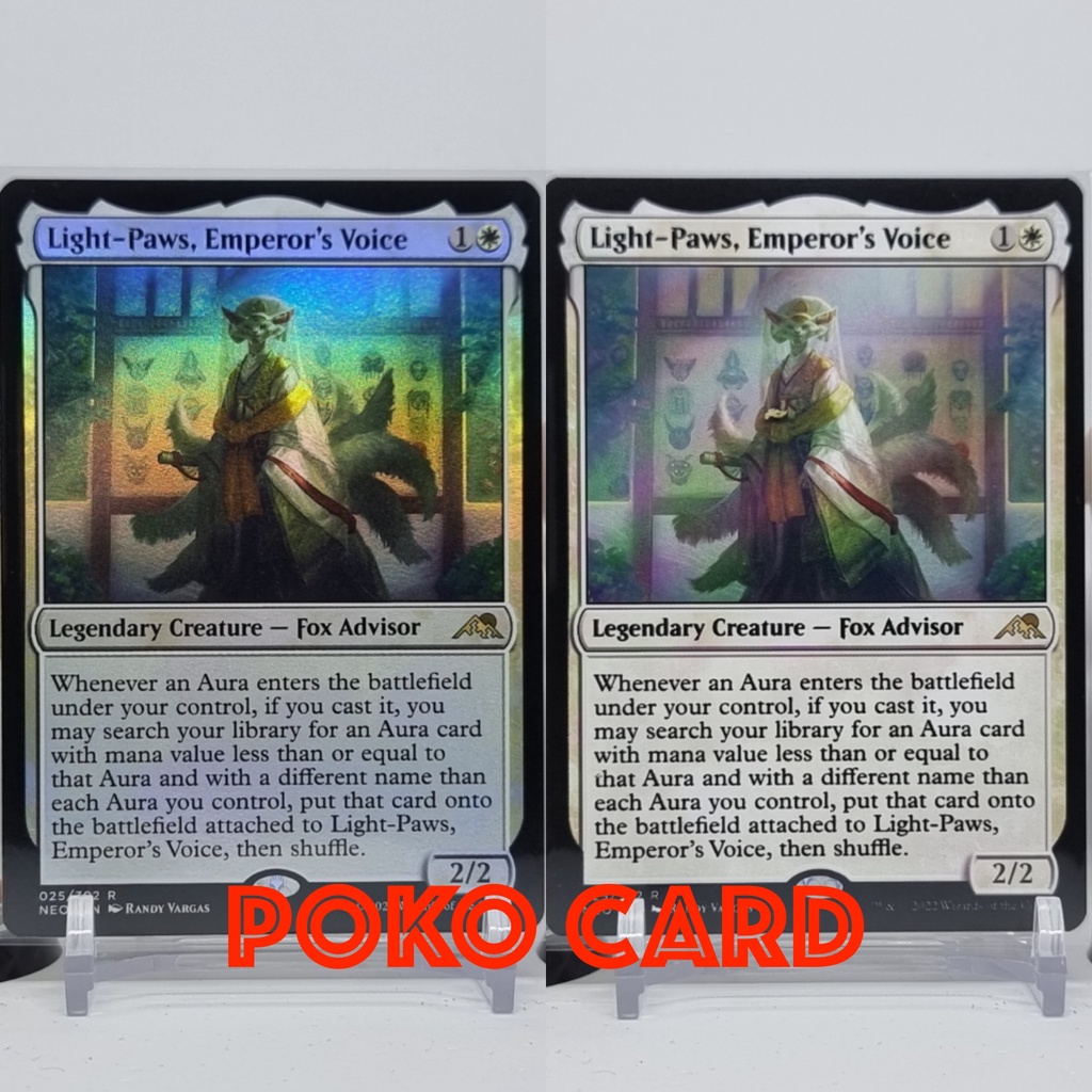 Light-Paws, Emperor's Voice การ์ด Magic The Gathering ของแท้ จากชุด Kamigawa Neon Dynasty ...