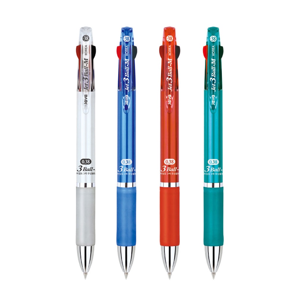 JAVA Jet 3 Ball-M ปากกาลูกลื่น 3 ระบบ ขนาด 0.38 มม. | Shopee Thailand