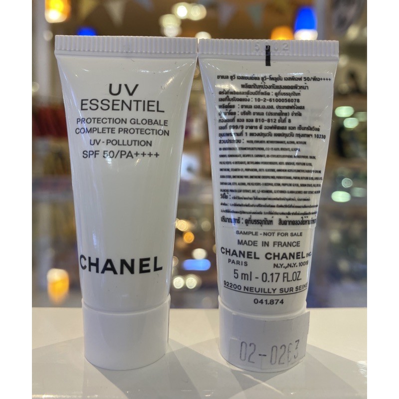 CHANEL UV ESSENTIEL Complete Protection UV - Pollution SPF 50/PA++++ ขนาดทดลอง 5 ml. | Shopee ...