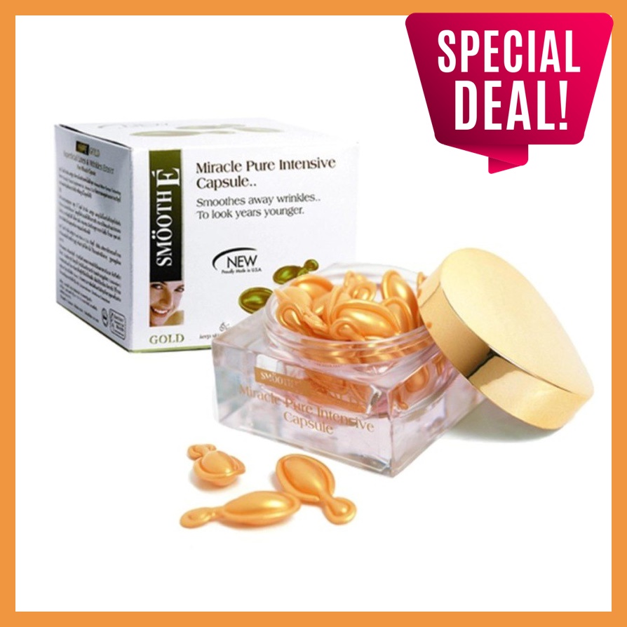 Smooth E Gold Miracle Pure Intensive Capsule บรรจุ 12 แคปซูล | Shopee ...