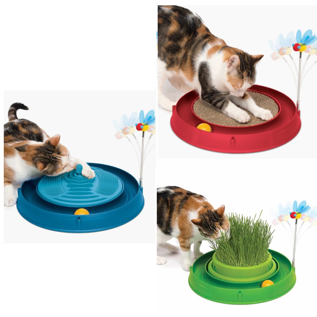 ของเล่นแมว Catit Play 3 in 1 Circuit Bally Toy มีให้เลือกเล่นครบทั้ง 3 ...