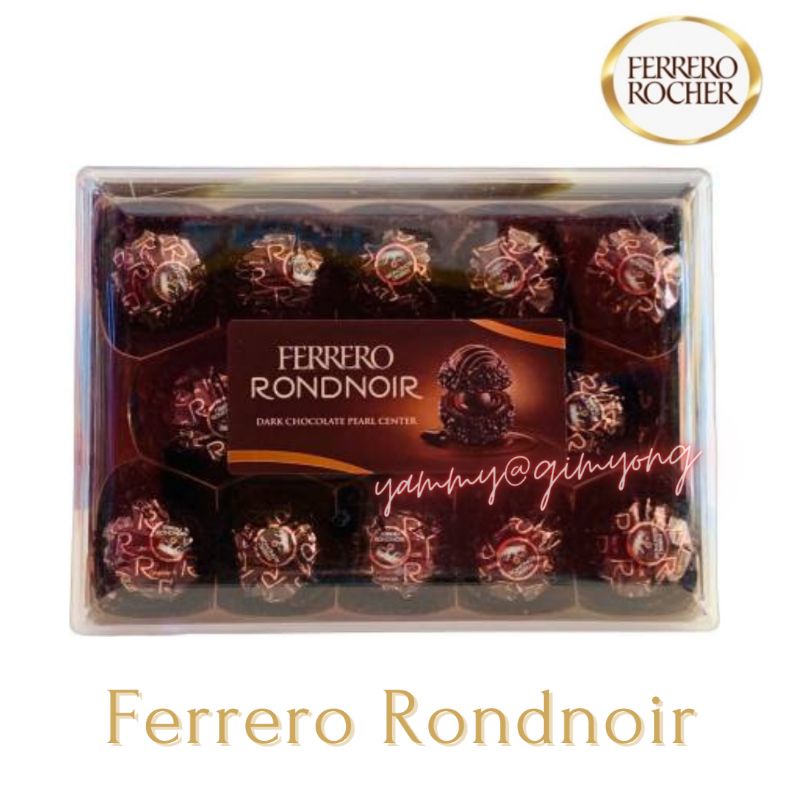 Ferrero Rondnoir Dark Chocolate Gift Box Limited Edition เฟอร์เรโร่ ราว ...