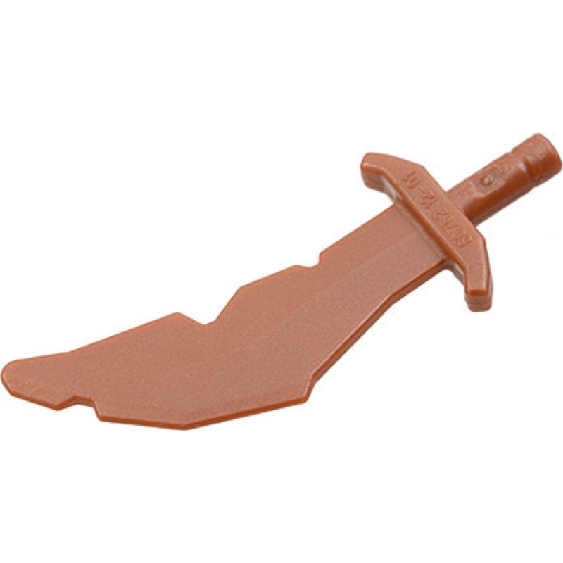 Part Lego 60752 Minifigure, Weapon Sword, Scimitar with Nicks | Shopee ...