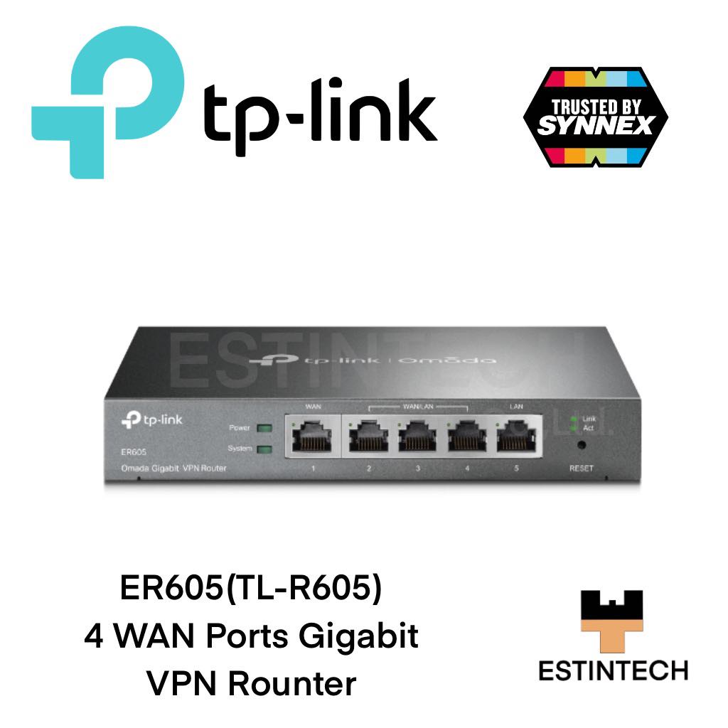 Switch (สวิตช์) TP-Link ER605 (TL-R605) 4 WAN Ports Gigabit VPN Rounter ...