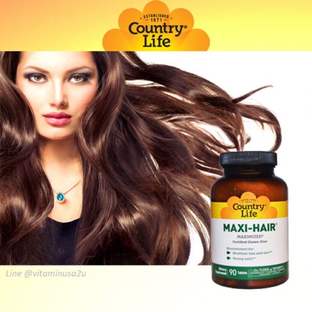 Country Life Maxi Hair 90Tablets | Shopee Thailand
