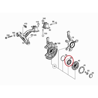 ลูกปืนล้อหน้าแท้ BENZ W117, W242, W246, A176, B CLASS, M270 เบอร์แท้ ...