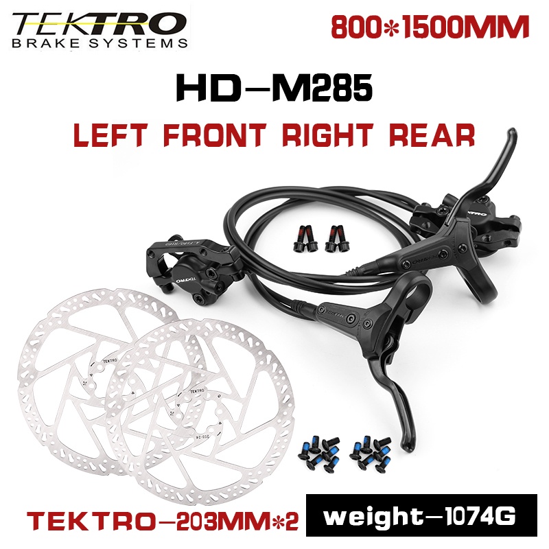 TEKTRO HD-M285 M275 Hydraulic Disc Brake MTB Bicycle Front/Rear Brakes ...