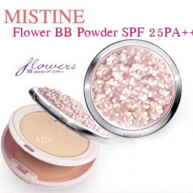 Mistine Flowers BB Powder SPF 25 PA++ / แป้งพัฟ มิสทีน ฟลาวเวอร์ บีบี พาวเดอร์ | Shopee Thailand