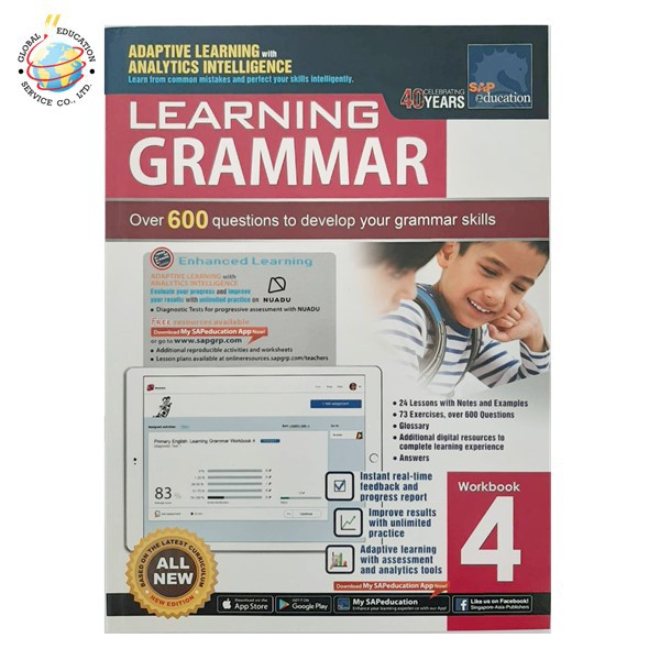 Global Education หนังสือแบบฝึกหัดแกรมม่า ป.4 Learning+ English Grammar ...