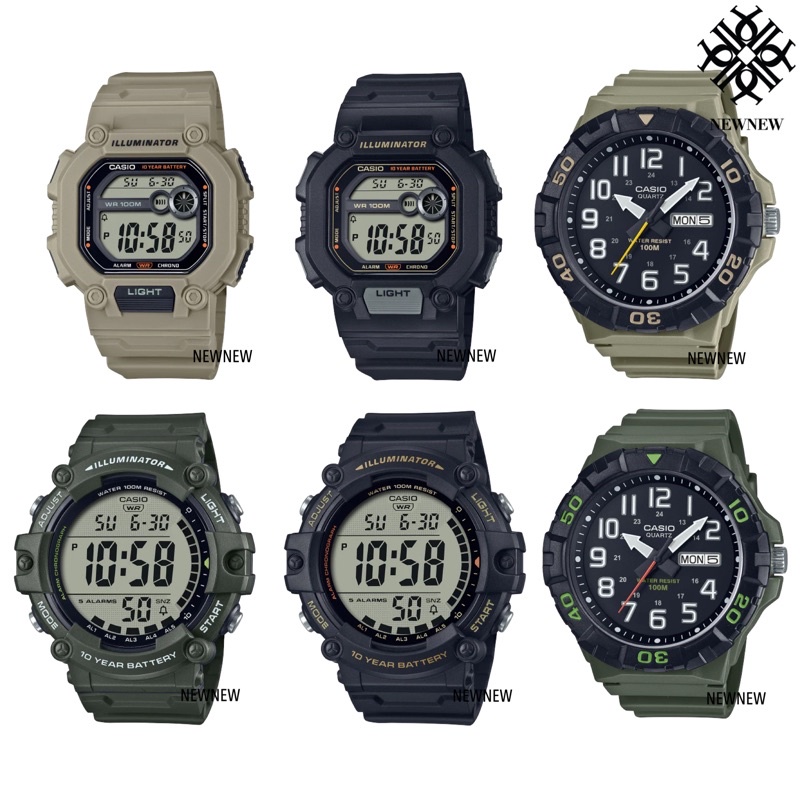 CASIO MILITARY ของแท้ประกันศุนย์1ปี AE-1500WHX-3 AE-1500WHX-1 W-737HX-1 ...