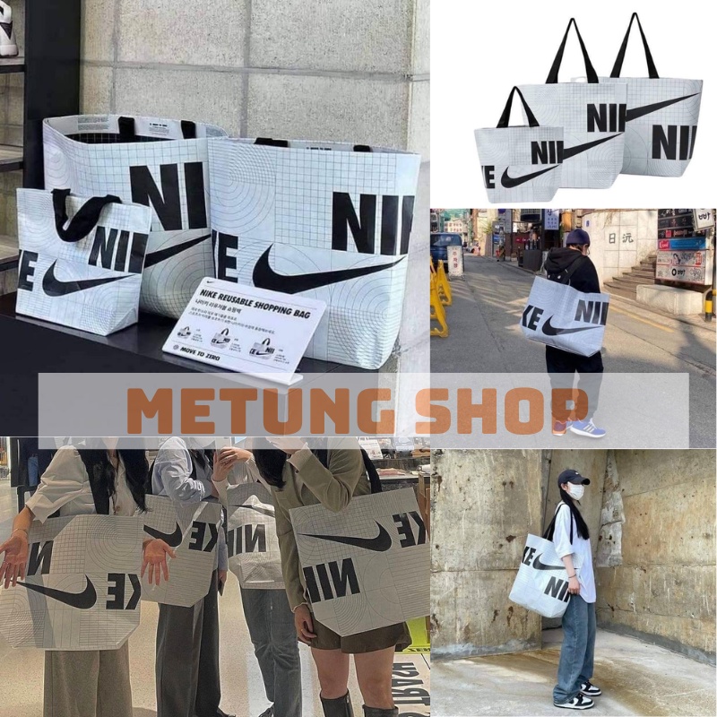 ถุงกระเป๋า Nike Reusable Shooping Bag พร้อมส่งครบทั้ง 3 ขนาด | Shopee ...