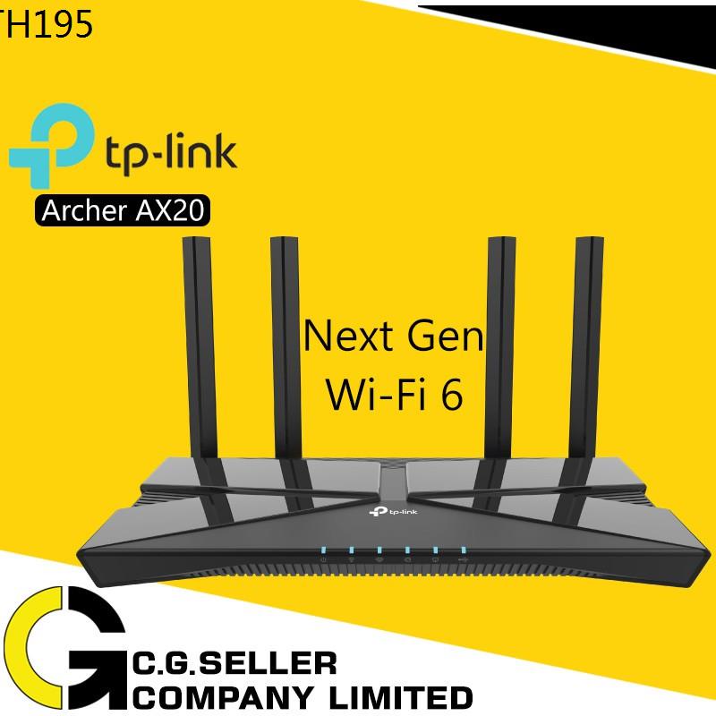 TP-LINK ARCHER AX20 ประกันศูนย์Lifetime SYNNEX (AX1800 Next-Gen Wi-Fi 6 ...