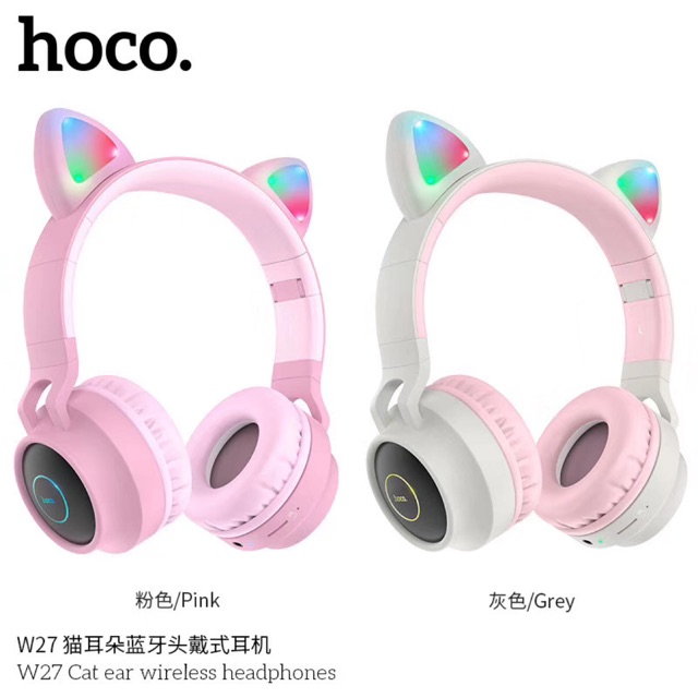 SY Hoco W27 Cat ear wireless headphones | Shopee Thailand