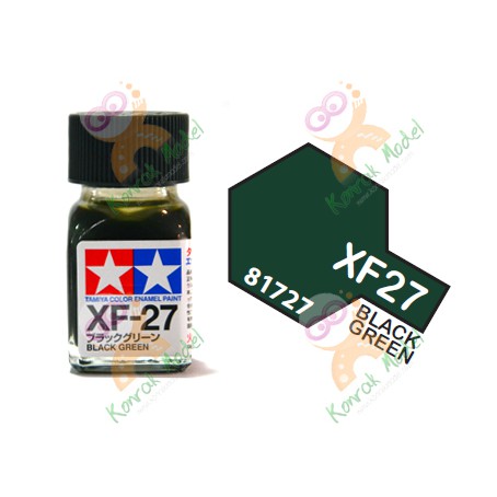 สีสูตรน้ำมัน Tamiya Enamel XF27 Black Green 10ml | Shopee Thailand