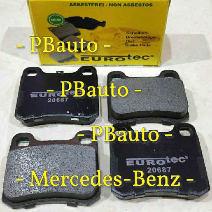 ผ้าเบรคหลัง w124 w202 Mercedes Benz (ผ้าเบรก) Eurotec | Shopee Thailand