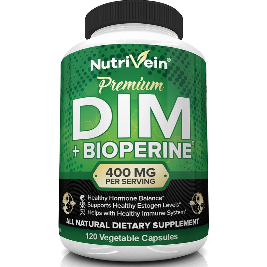 🔥 Dim ดิม Nutrivein DIM Supplement 400mg Diindolylmethane Plus ...