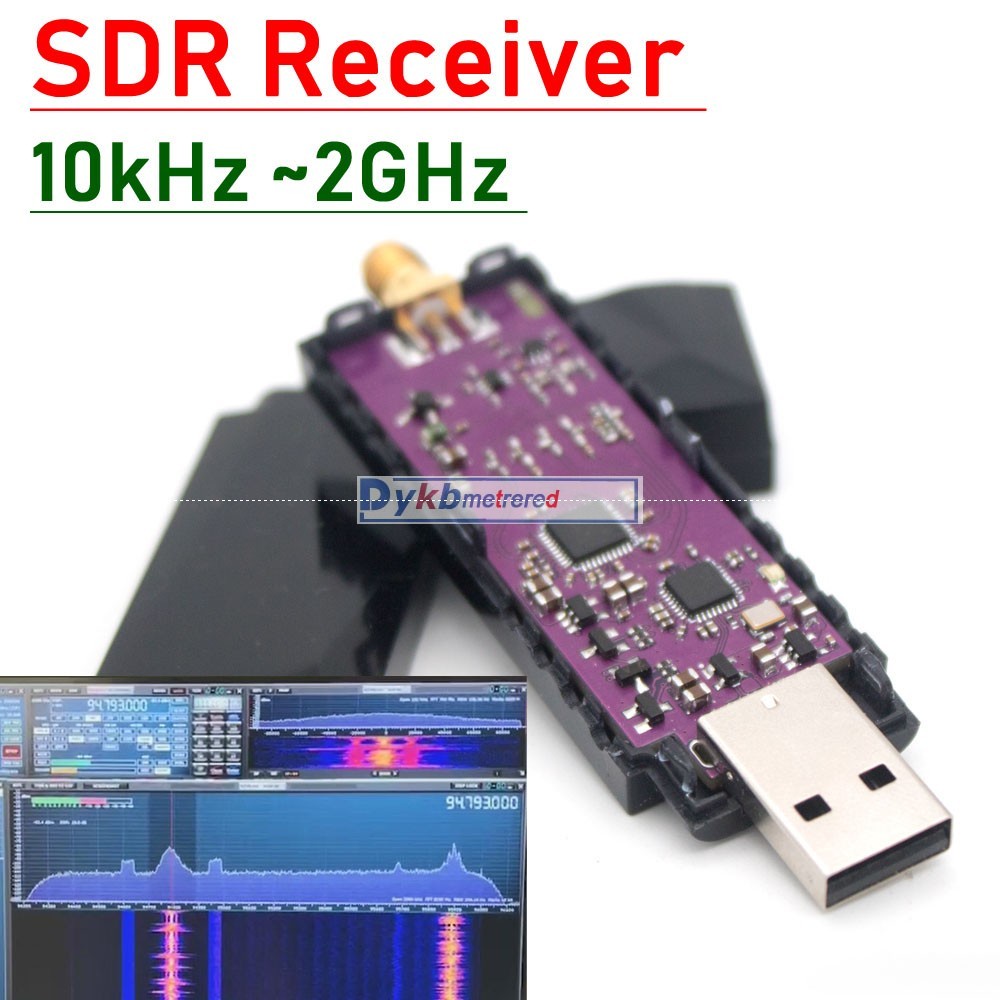 ตัวรับสัญญาณ 10kHz ~ 2GHz USB SDR เข้ากันได้กับ RSP HF AM FM SSB CW ...