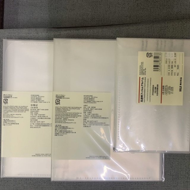 [พร้อมส่ง] แฟ้มมูจิ 3x5 นิ้ว มี 4 ขนาด [muji photo&postcard holder] ใส่ ...