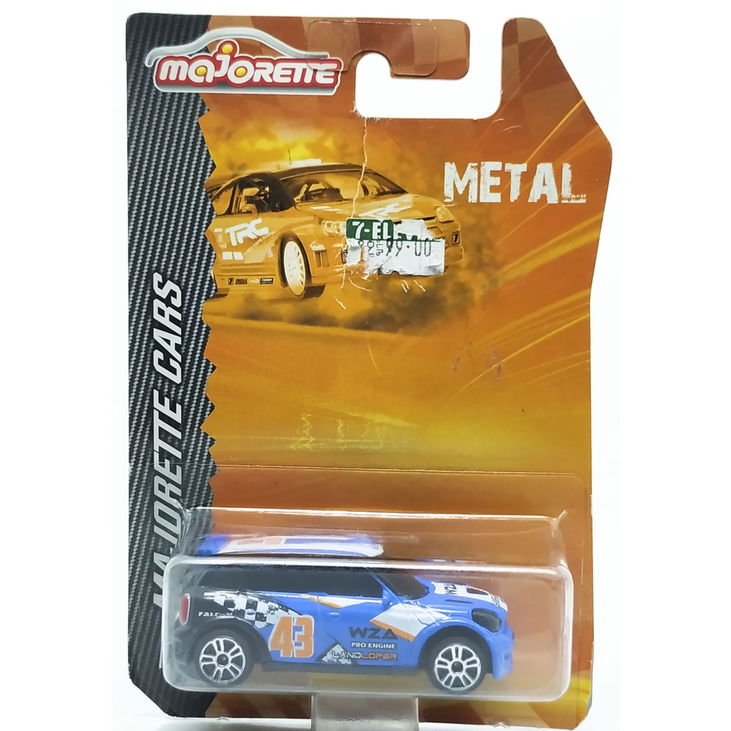 Majorette Mini Cooper WRC - no.43 - Blue Color /Wheels D5S /scale 1/57 ...
