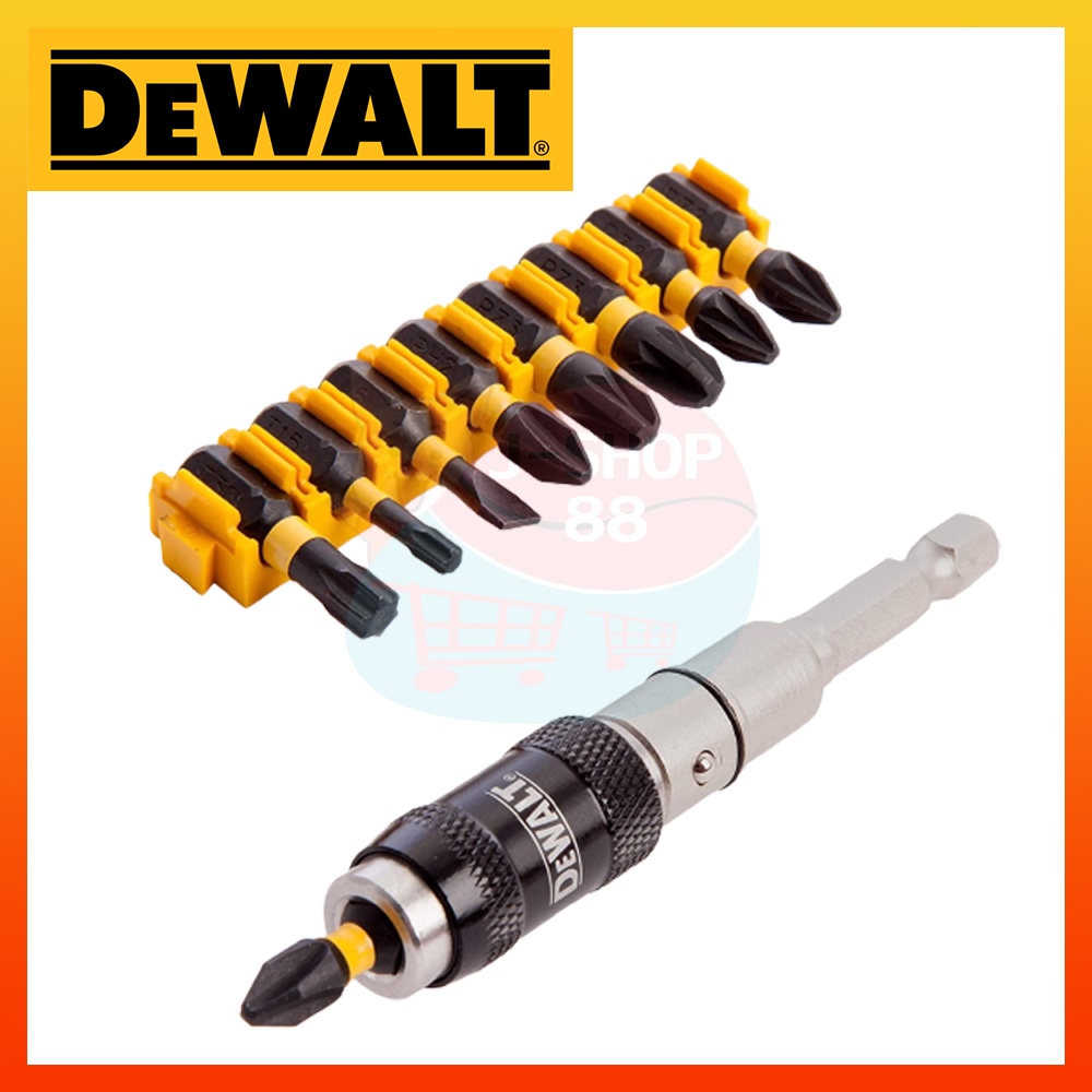 DEWALT DT70518T-QZ ดอกไขควง10ชิ้น+หัวจับแม่เหล็ก | Shopee Thailand