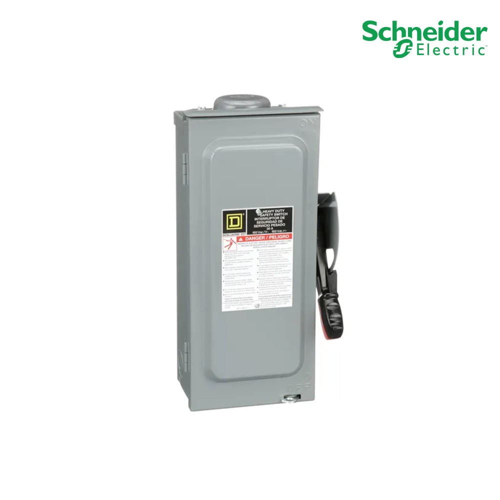 Schneider Safety Switch 30 แอมป์ สำหรับไฟ 3 เฟส - 600V Heavy Duty ...