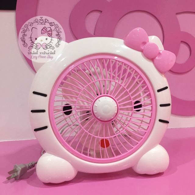 🔥กรอก KITTY01 ลดทันที 75฿🔥พัดลมตั้งโต๊ะ Hello kitty | Shopee Thailand