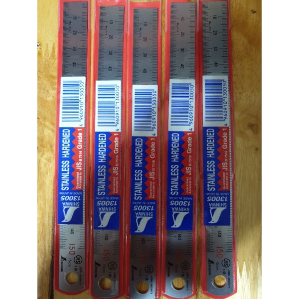 Shinwa ไม้บรรทัดสแตนเลส 150 mm. | Shopee Thailand
