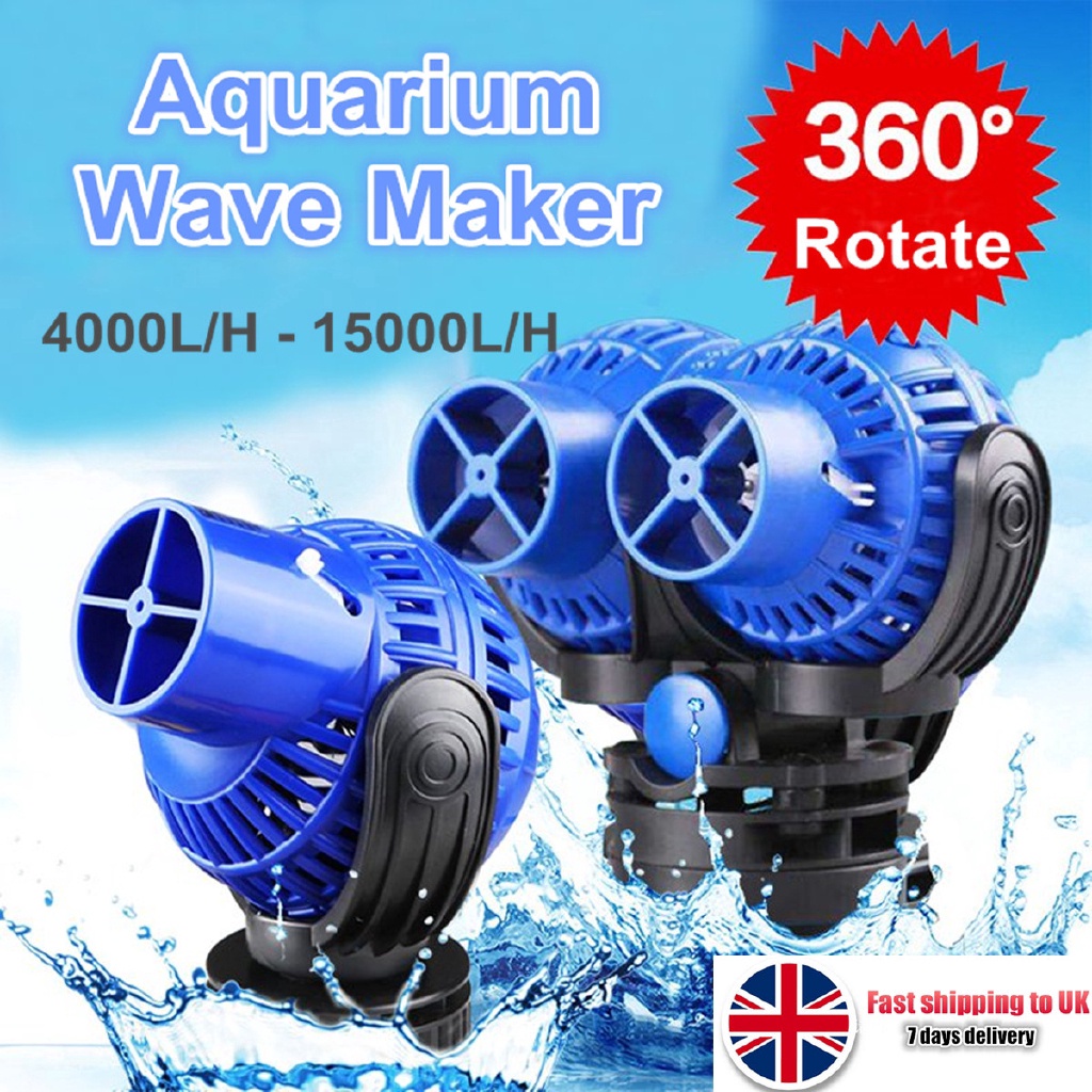 ตู้ปลาตู้ปลา 360 Water Wave Maker ปั๊ม Powerhead ฐานแม่เหล็ก 4000 ...
