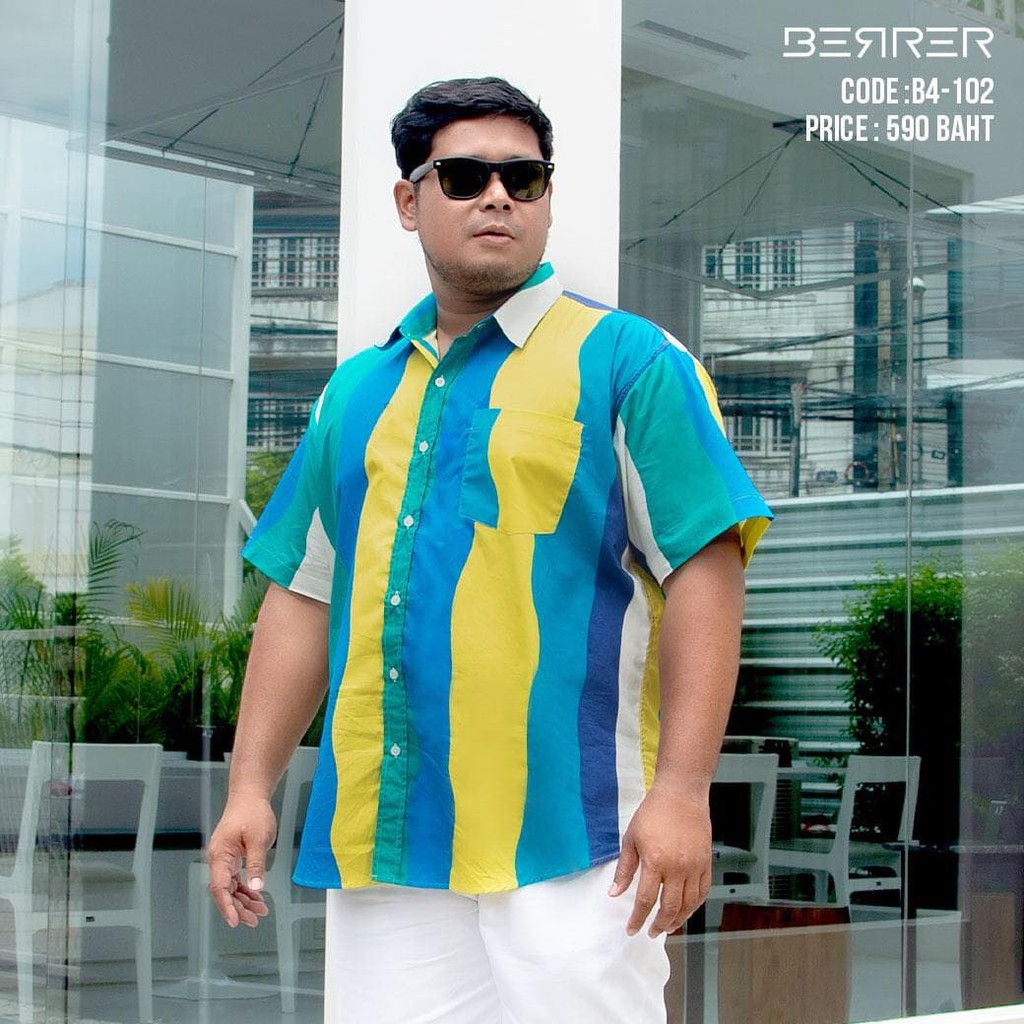 เสื้อเชิ้ตแขนสั้นลาย ไซซ์ใหญ่ EP.4 [BERRER OFFICIAL STORE] | Shopee Thailand